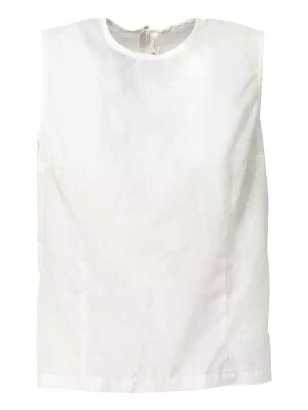 Comme Des Garçons Round Neck Tank Top - White