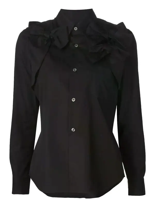 Comme Des Garçons Bow Detail Shirt - Black