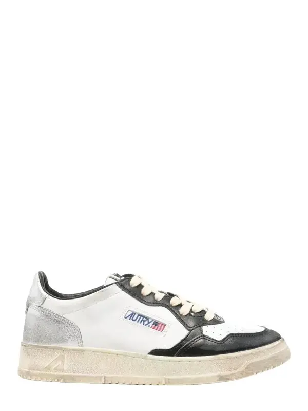 AUTRY Super Vintage Panelled Low-top Sneakers - White