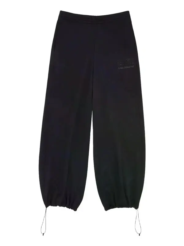 MM6 MAISON MARGIELA X SALOMON Drawstring-cuff Logo-print Trousers - Blue