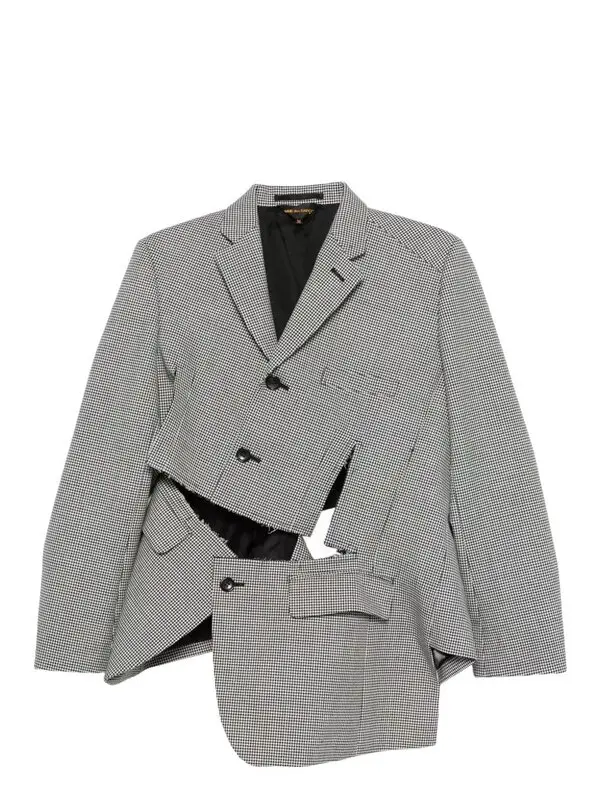 Comme Des Garçons Cut-out Detailing Blazer - Black