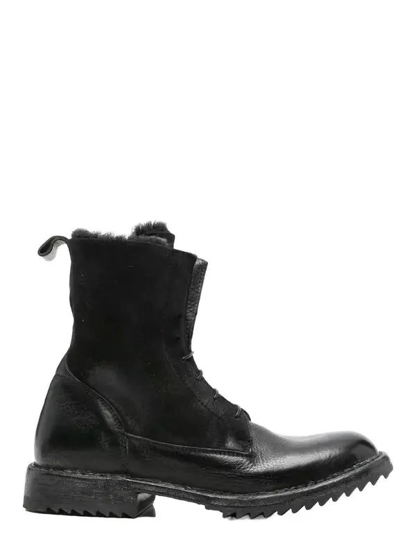 Moma Lace-up Boots - Black