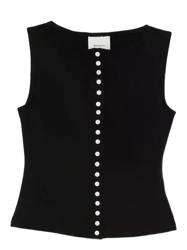 REFORMATION Julie Top - Black