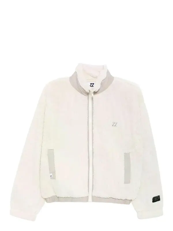 Izzue Logo Fleece Jacket - Neutrals