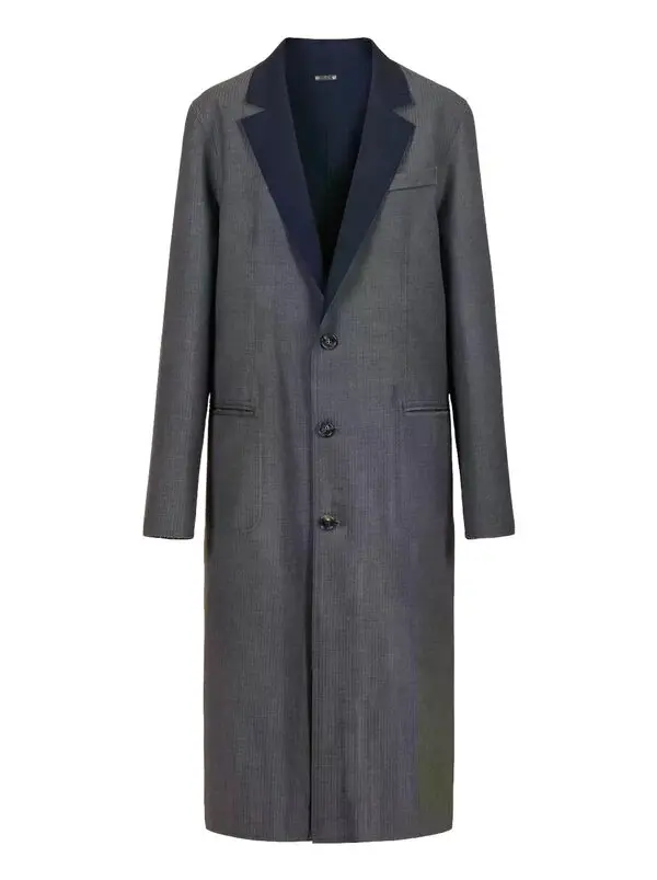 Iceberg Notched-lapels Coat - Grey