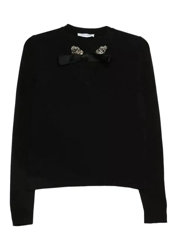Dice Kayek Wool Blouse - Black
