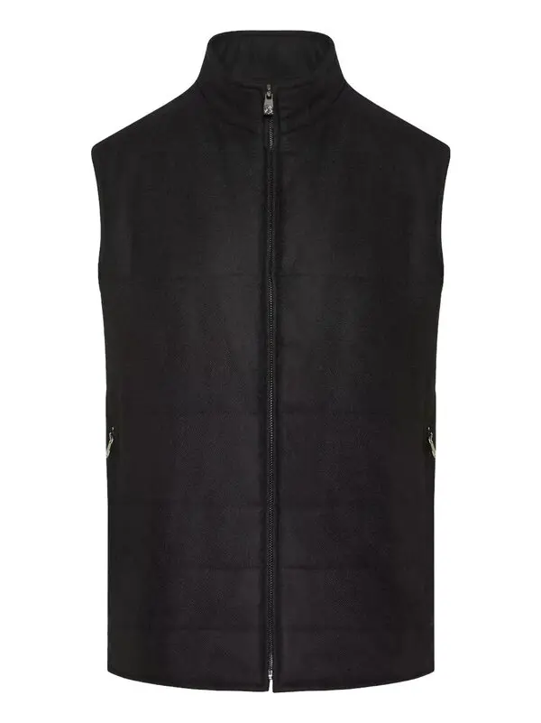 Corneliani Quilted Gilet - Black
