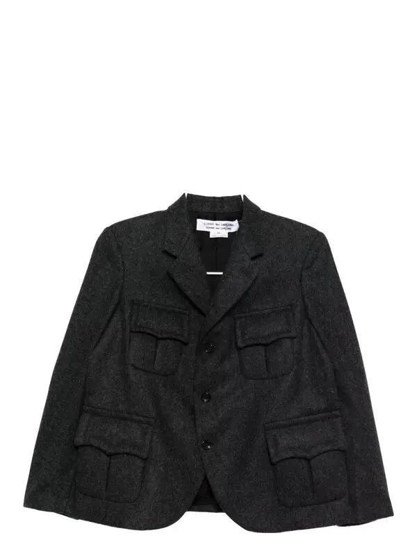 Comme Des Garçons Single-breasted Blazer - Grey