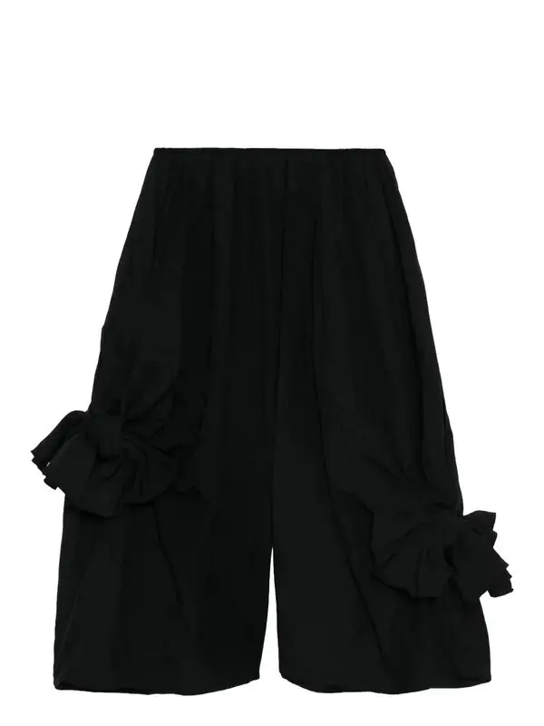Comme Des Garçons Knot-detail Trousers - Black
