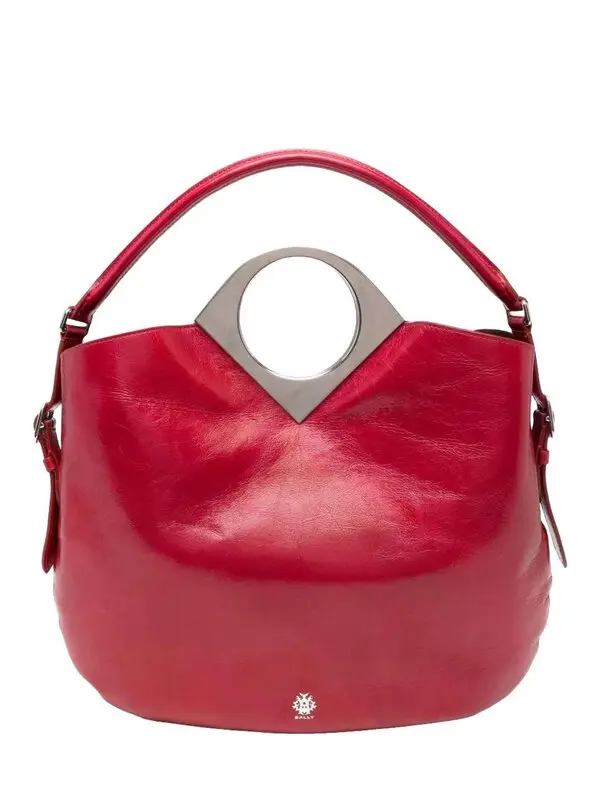Bally Ring Handle Shoulder Bag - Red