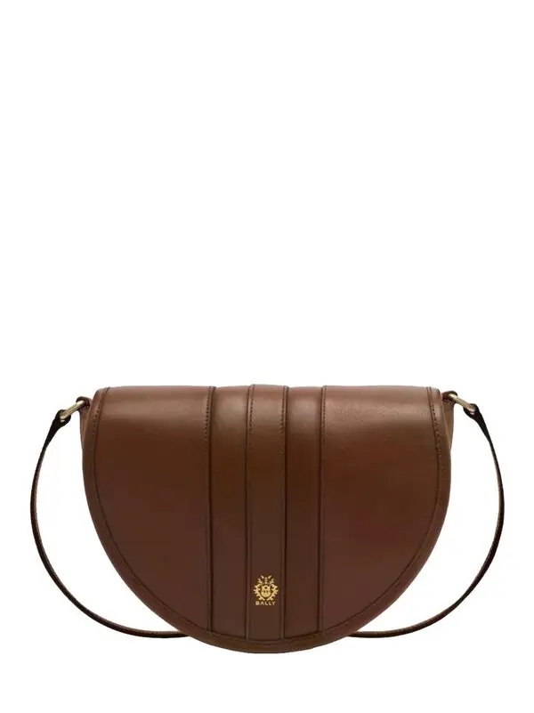 Bally Signature Leather Crossbody Bag - Brown