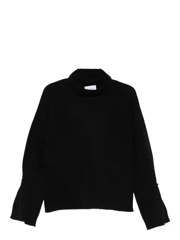 ISABELLE BLANCHE Roll-neck Sweater - Black