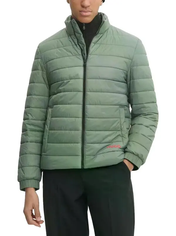Hugo Boss Logo-print Zip-front Jacket - Green