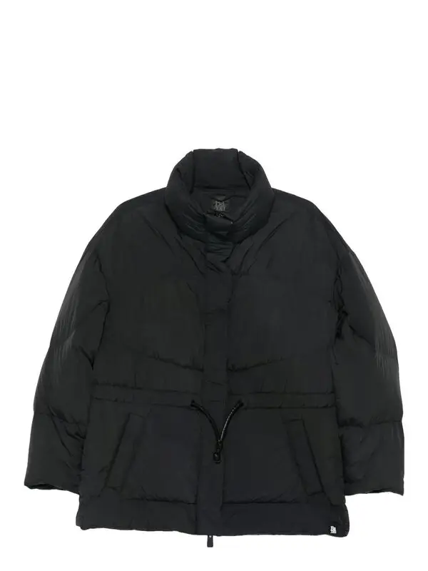 Bacon Drawstring-waist Padded Coat - Black