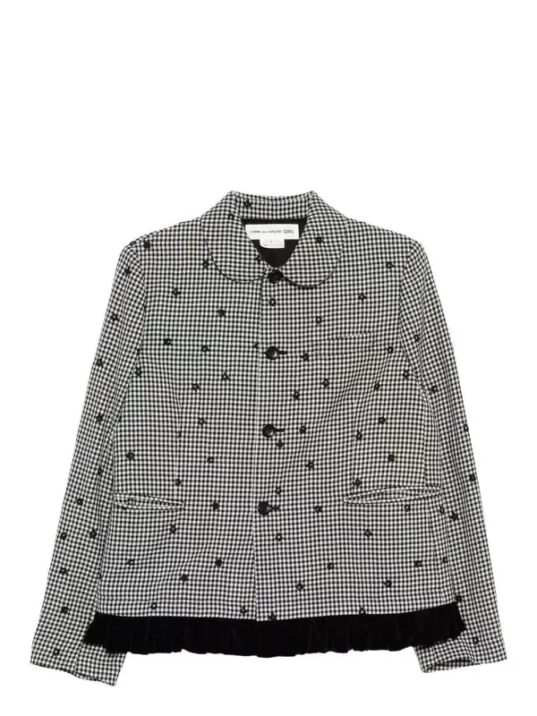 Comme Des Garçons Checked Jacket - Black