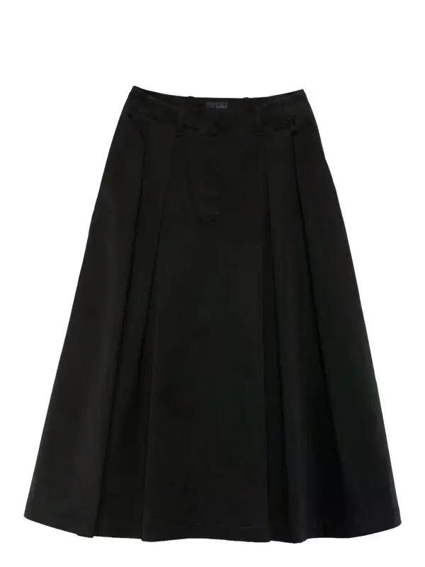 Moncler Pleated Midi Skirt - Black