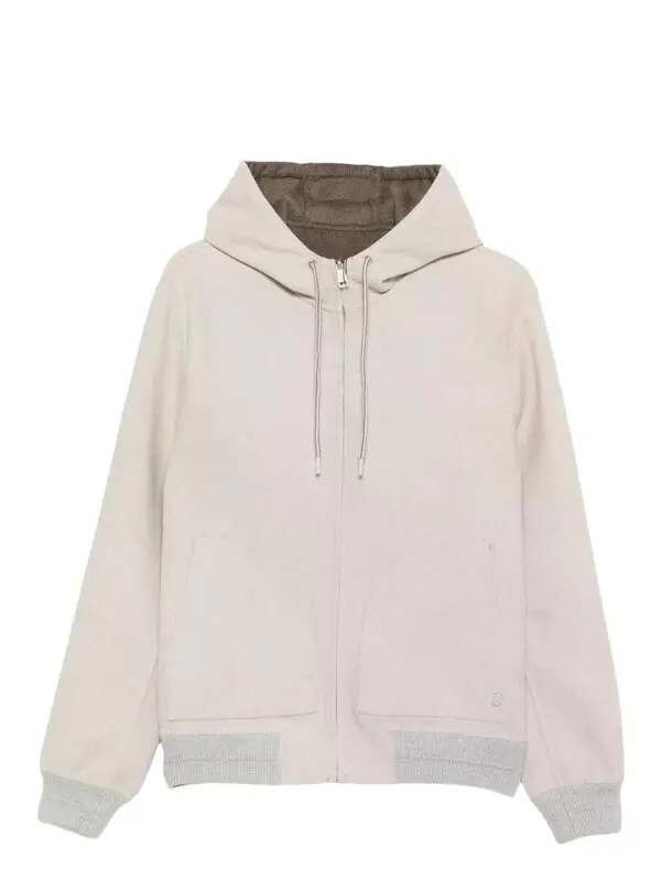 Liu Jo Zip-up Hooded Jacket - Neutrals