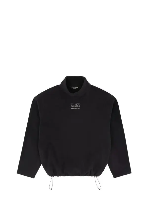 MM6 MAISON MARGIELA X SALOMON Logo Turtleneck Sweatshirt - Black
