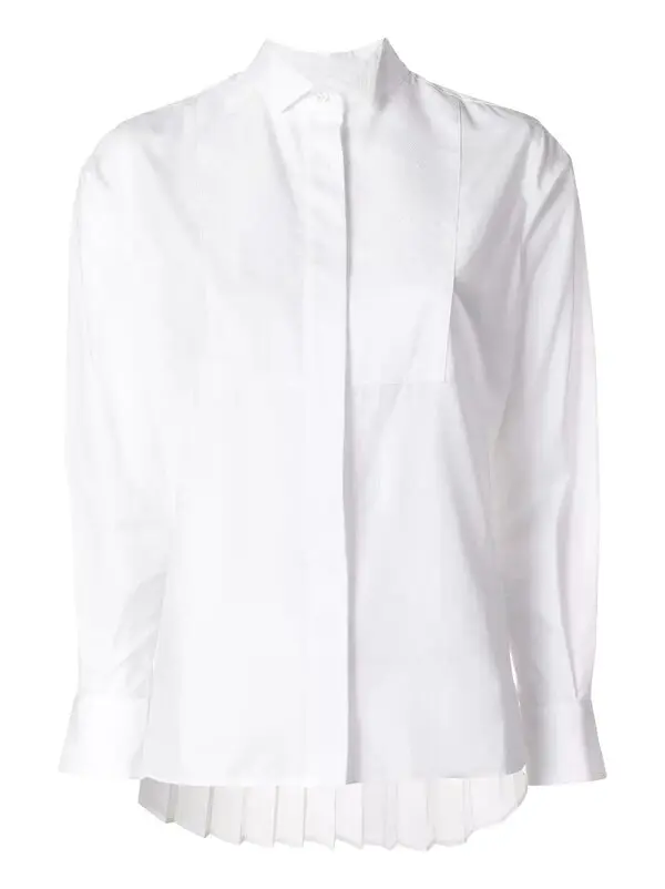 Sacai Pleated Back Shirt - White