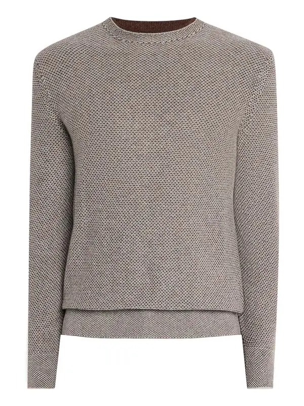 Loro Piana Cashmere Crewneck Sweater - Waves On The Cliff