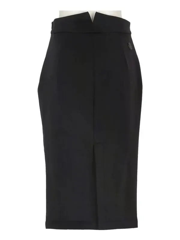 MONCLER X EE72 BY EDWARD ENNINFUL High-waisted Pencil Skirt - Black
