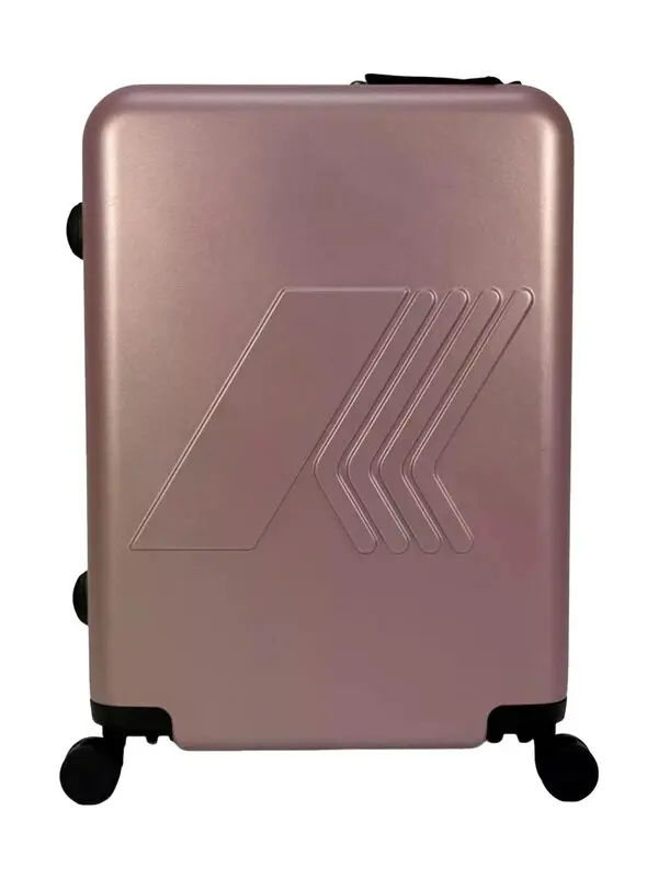 K-WAY Logo-embossed Luggage - Pink