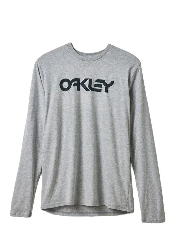Oakley Mark Ii Logo Graphic Long Sleeve Tee - Grey