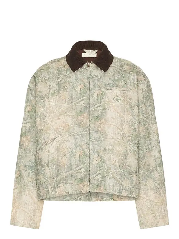 MUSEUM OF PEACE & QUIET Utility Canvas Work Jacket - Camouflage