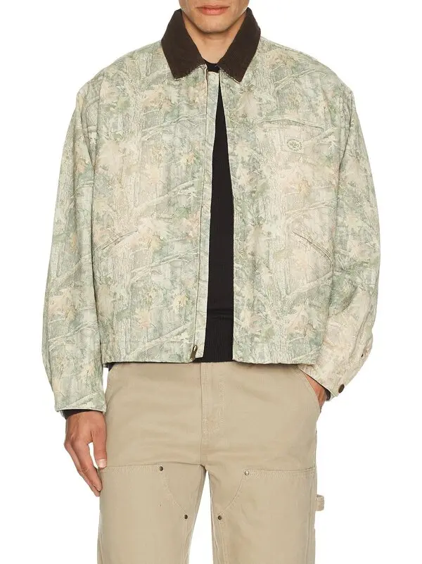 MUSEUM OF PEACE & QUIET Utility Canvas Work Jacket - Camouflage