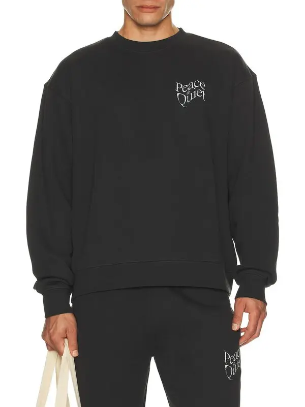 MUSEUM OF PEACE & QUIET Warped Crewneck - Black