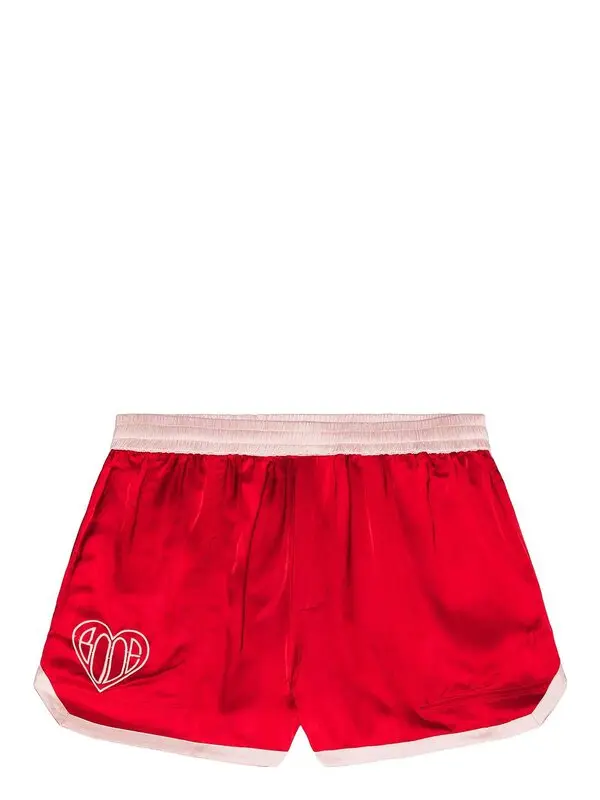 BODE Heart Deco Gym Shorts - Red