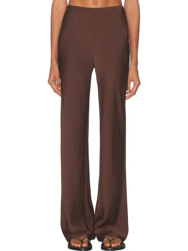 SRG Lennon Silk Pant - Brown