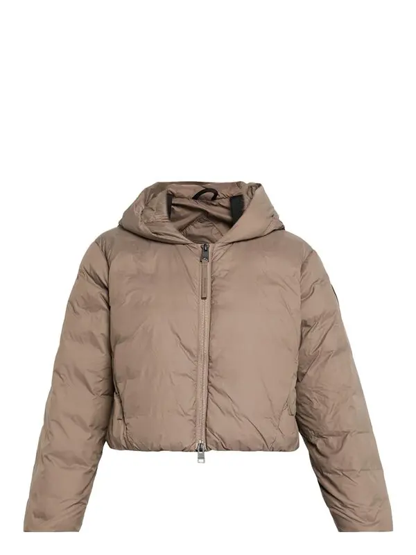 Canada Goose Elba Hooded Down Puffer Jacket - Taupe Grey