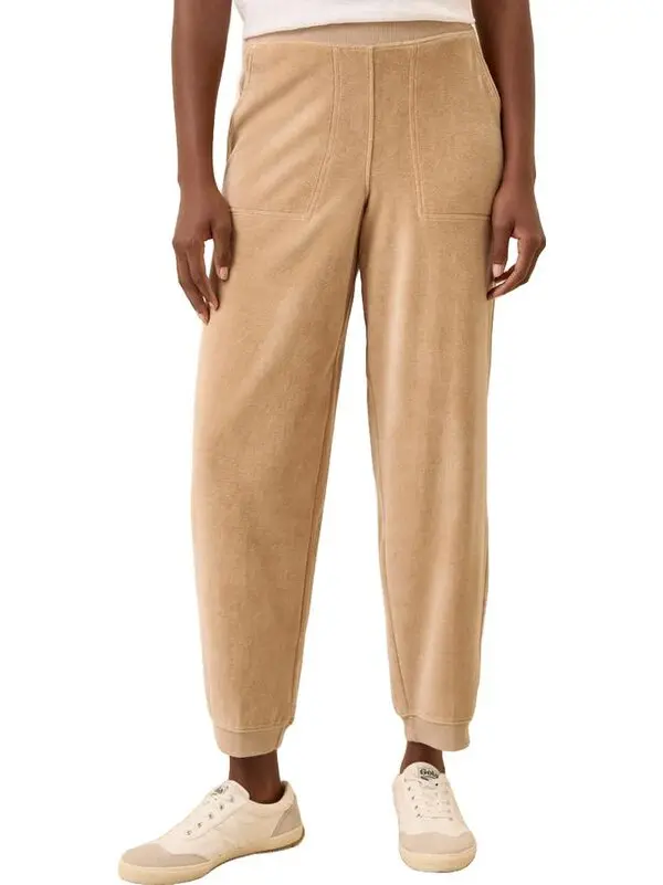 PACT Organic Cotton Pure Velour Relaxed Sweatpant - Sesame