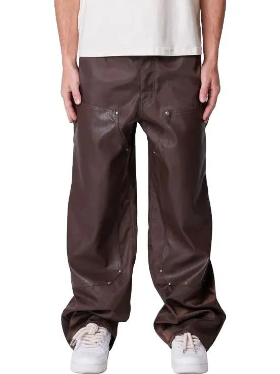 Mnml Ultra Baggy Work Pants - Brown