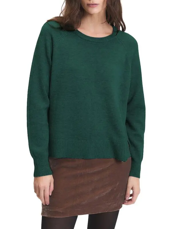 Deluc Begonia Crewneck Sweater - Green