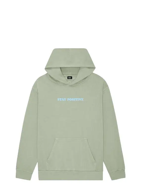 DALIX Relaxed Fit Heavyweight Fleece Hoodie - Oil Green