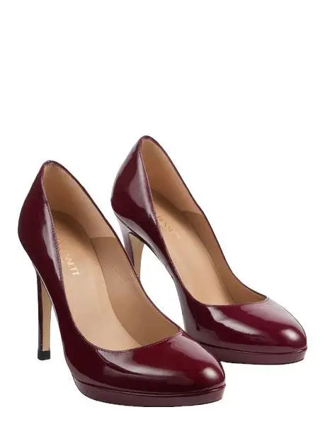 LK BENNETT Sledge Platform Pump - Bordeaux
