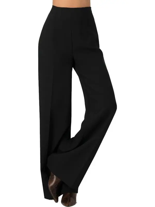 IVONNE Wide Leg Trousers - Black