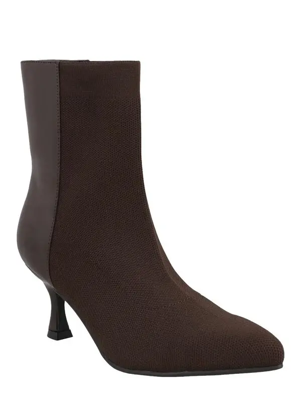 Mia Ediva Pointed Toe Bootie - Brown