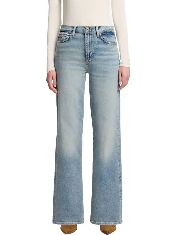 7 For All Mankind Alexa High Waist Straight Leg Jeans - Amuse Me