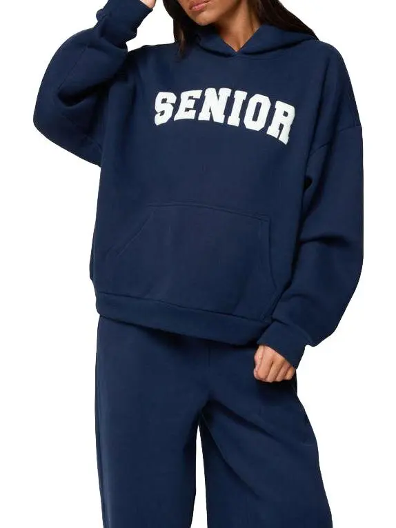 EDIKTED Oversized Hoodie - Navy