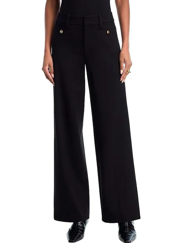 FRAME The Slim Palazzo Pants - Black
