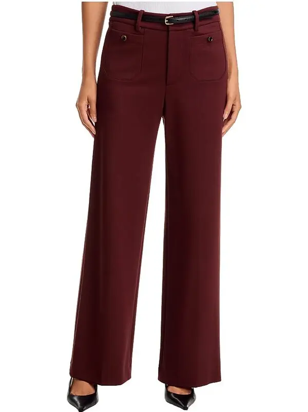 FRAME The Slim Palazzo Pants - Currant