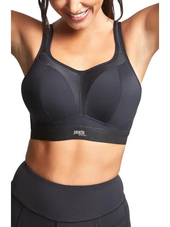 Panache Boundless Padded Wireless Sports Bra - Black/black