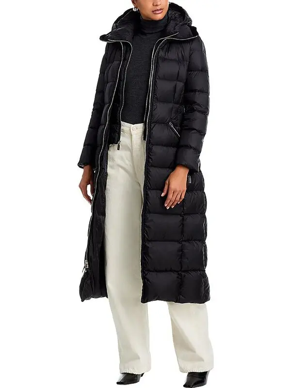 Dawn Levy Greta Long Down Coat - Noir
