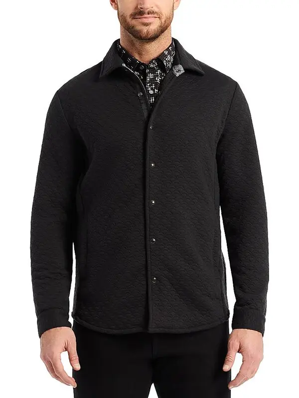Robert Graham Downey Knit Shirt Jacket - Black