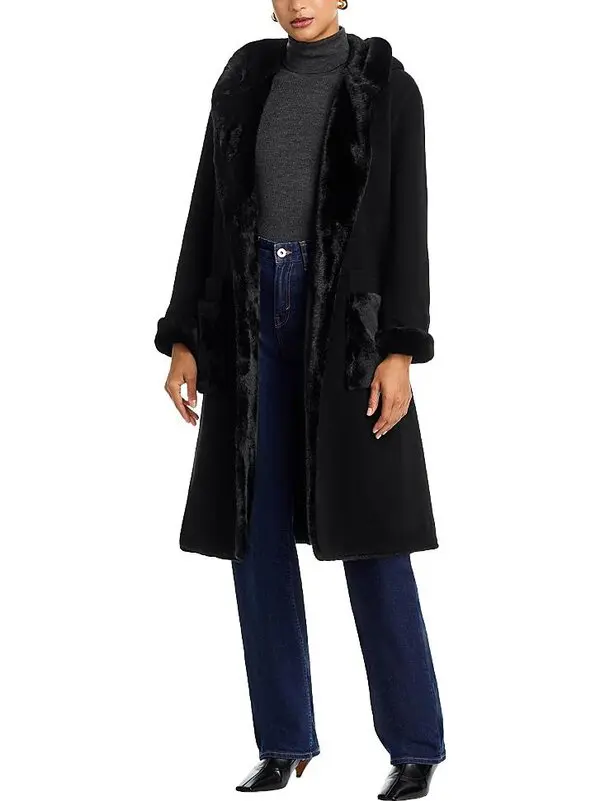 Kobi Halperin Valentine Hooded Coat - Black
