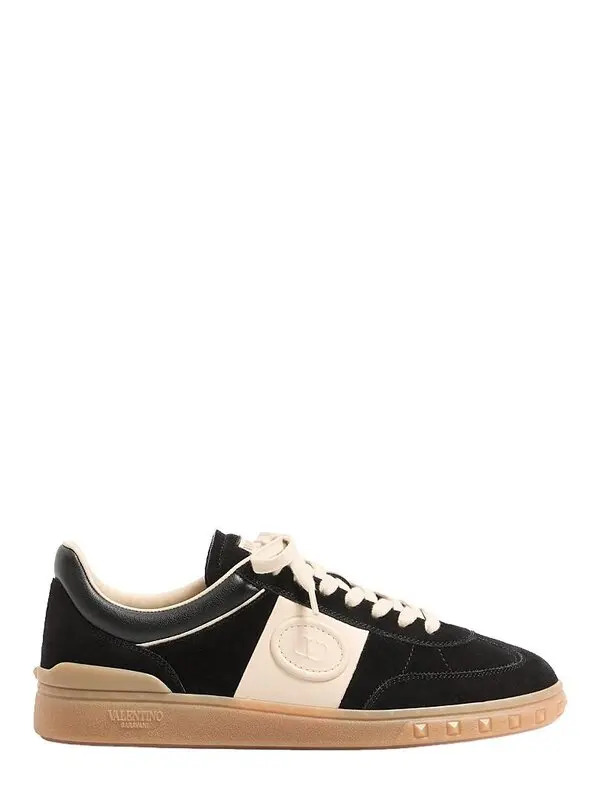 Valentino Garavani Leather Sneakers - Black Multi