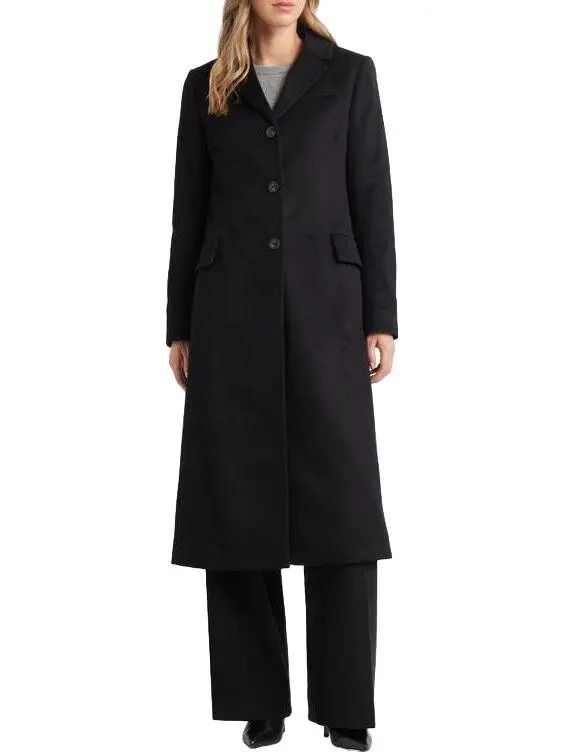 Fleurette Kate Cashmere Coat - Black